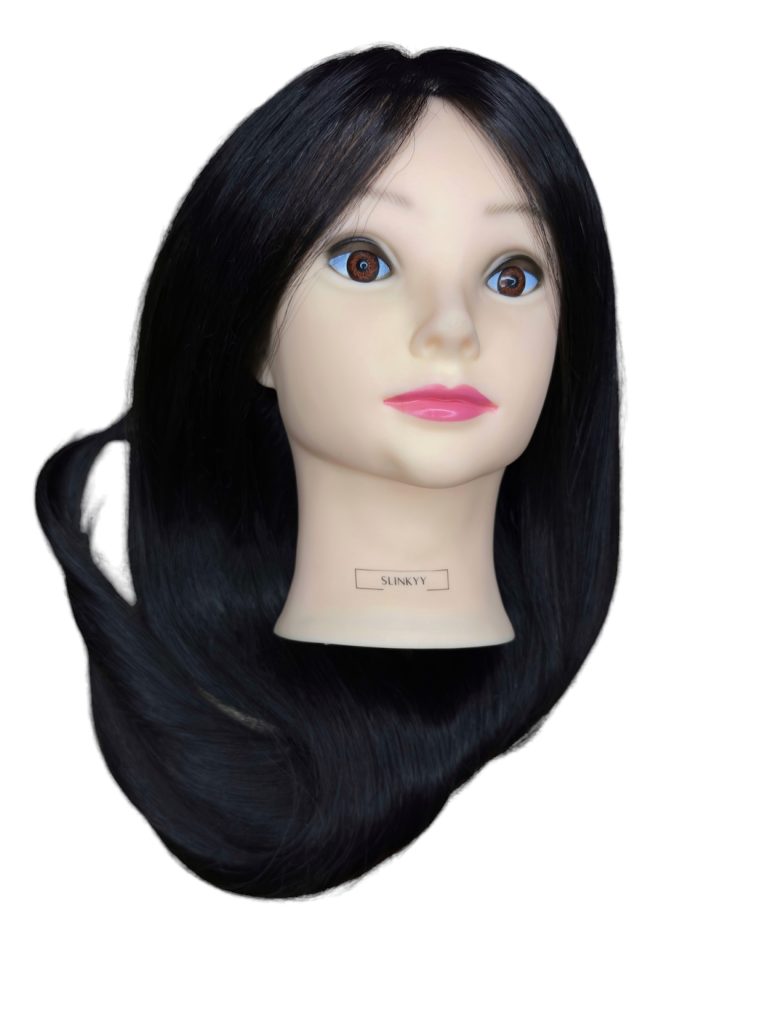 Mannequin Human Hair Cosmetology Doll Practice with Clampstand – SLINKYY